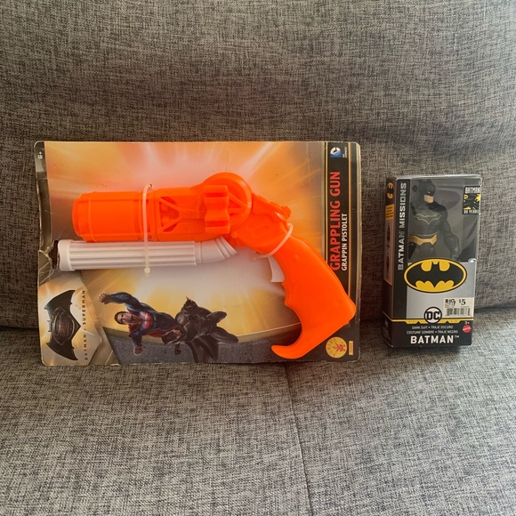 Batman | Toys | Batman Orange Grappling Gun With Black Action Figure ...